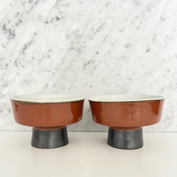 Studio Pottery | Art | Handmade Ceramic Pottery Pedestal Bowls Organic ...